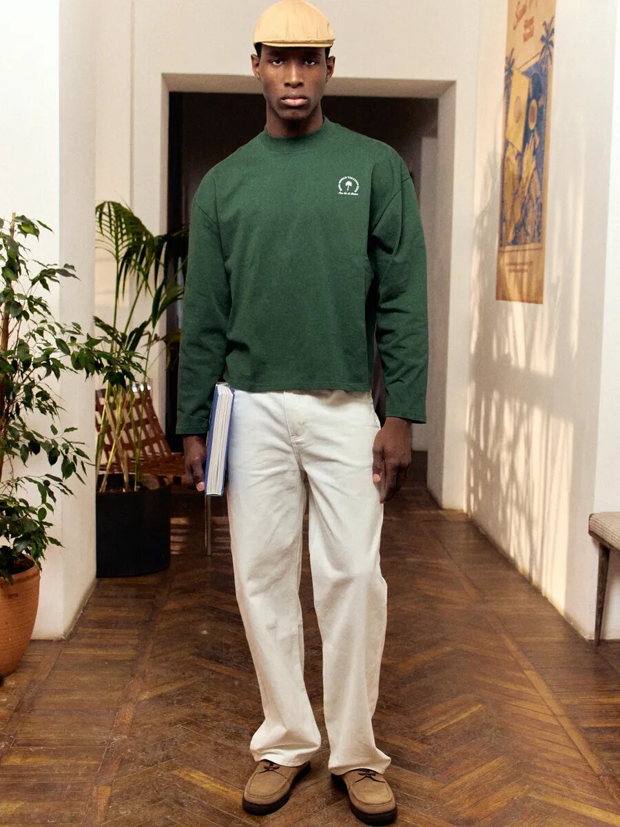 Лонгслив Ropa World Кроп "Palm Green"