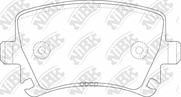 Колодки тормозные VOLKSWAGEN TOURAN 03>/CADDY/G5/G6 задние