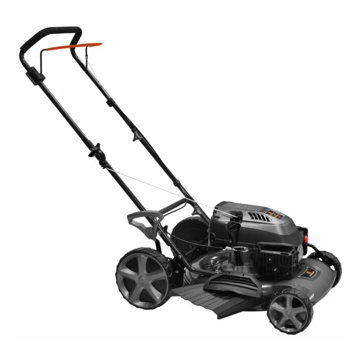 Газонокосилка бензиновая Carver LMG-2051HMS черный, 3,5 л. с. (2,6 кВт) при 2800 об/мин, ширина скоса 51см