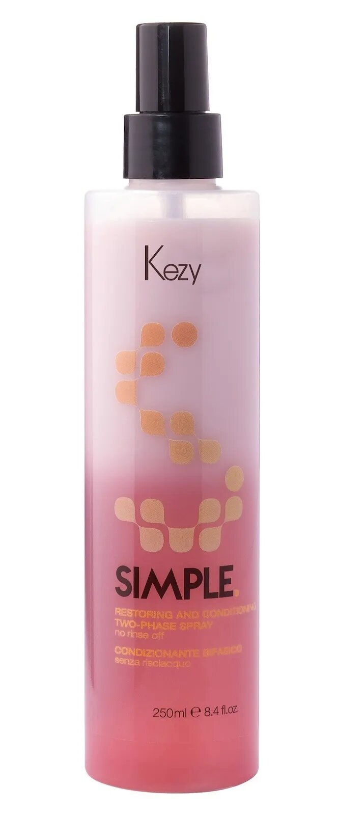 Спрей-кондиционер Kezy SIMPLE , Восстанавливающий двухфазный с биотином , 250мл