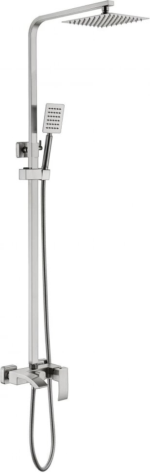 Душевая система Fmark FS8645 200 мм, со смесителем, сатин