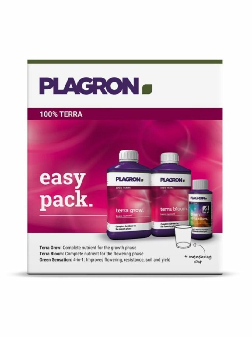 Удобрения минеральные базовые для земли Plagron Easy Pack TERRA