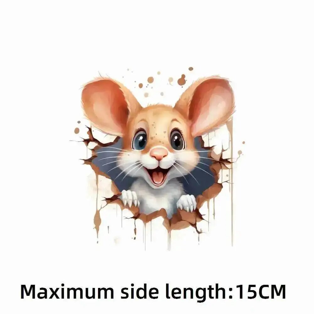 Настенная наклейка с отверстием для животных 15см YTH0030-13