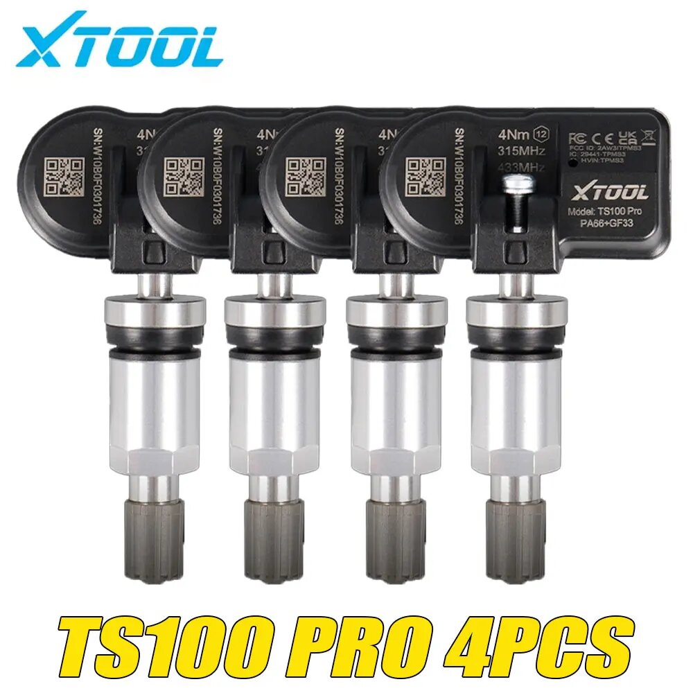 XTOOL TS100 PRO Датчики TPMS 315/433 МГц, 4шт