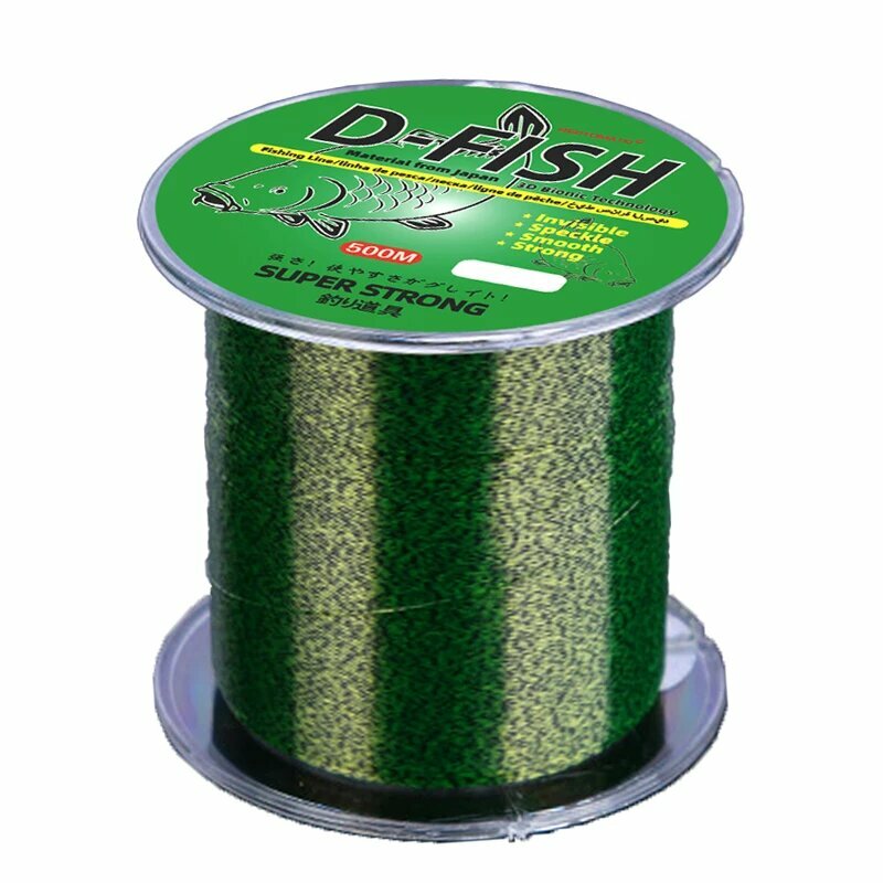 D-Fish нейлоновая леска 500м, 8.0-0.47mm, зеленая