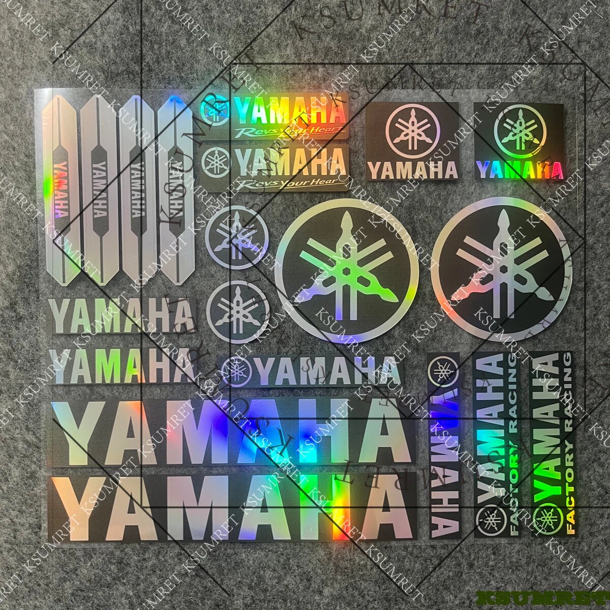 Лазерная наклейка Yamaha, логотип для мотоцикла и шлема