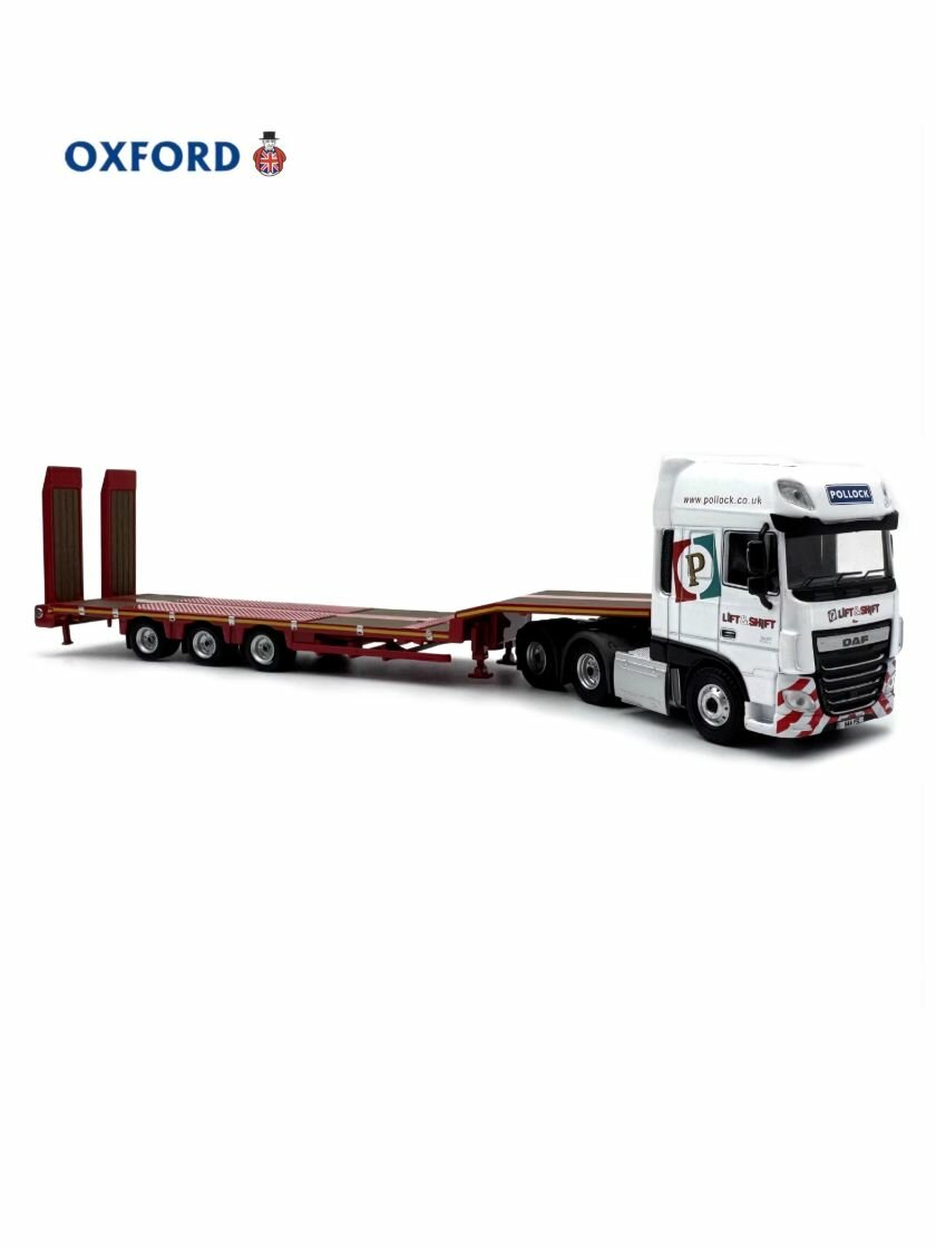 Коллекционная модель легкосплавного автомобиля/OXFORD 1:76/DAF-XF Loading Trailer Euro 6 Truck