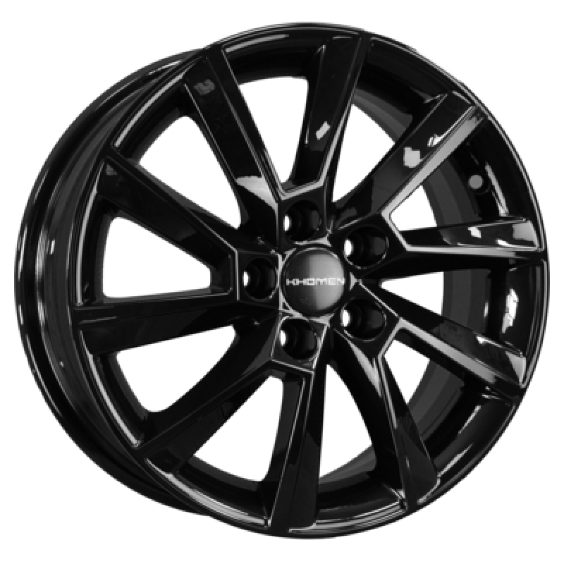 Диск колесный Khomen Wheels KHW1507 (Rapid-Fabia) 6,0x15 5x100 Dia57.1 ET38 цвет Black