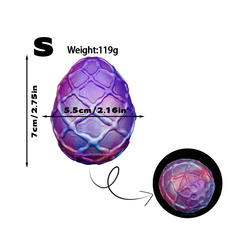 Новая большая анальная пробка типа яйца с цепочкой, анальные пробки для Without a chain-S