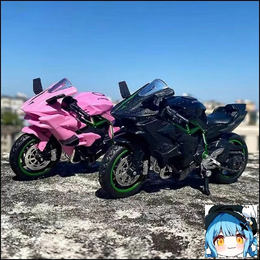 Модель мотоцикла Kawasaki(черный) — фото 1