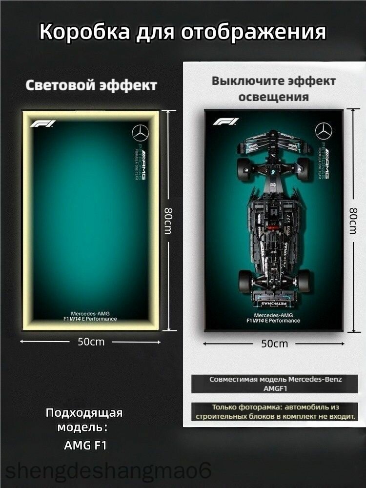Рамка дисплея гоночного автомобиля Mercedes-Benz F1