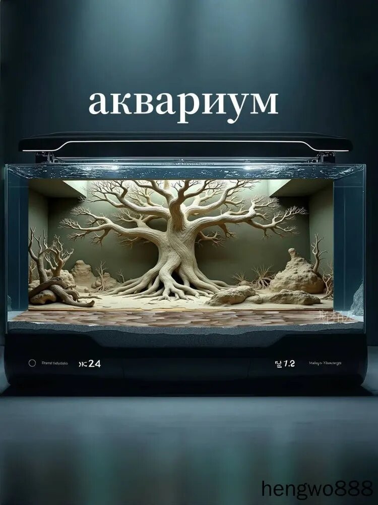 Фон для аквариума Декорации Корень гигантского дерева 60x30см для аквариума
