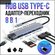 USB-разветвитель 8 в 1 Type C, для Windows, Mac и Android, USB 3.0 HDMI, SD/TF