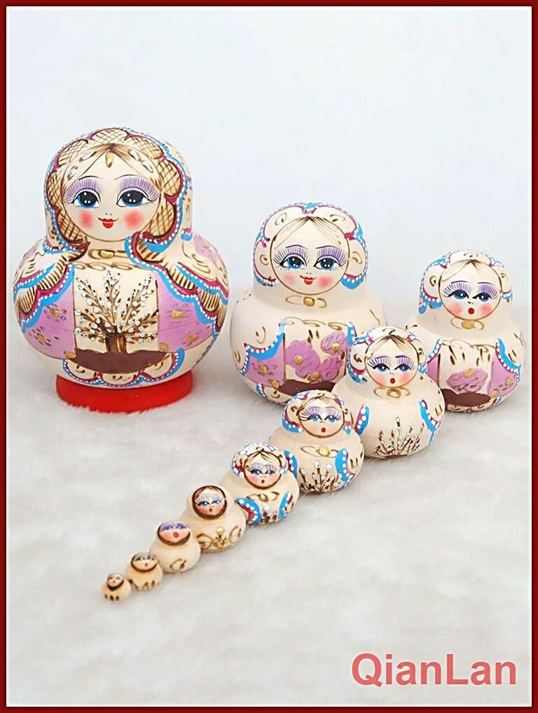 Матрешка Деревянная 10 Штук
