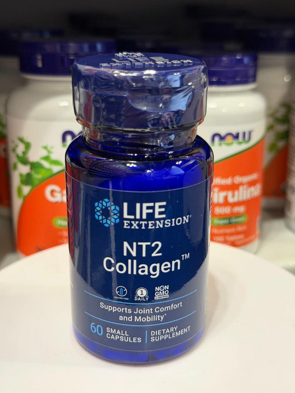 Life Extension NT2 Collagen, коллаген 2 типа для здоровья суставов и хрящей, 60 капсул