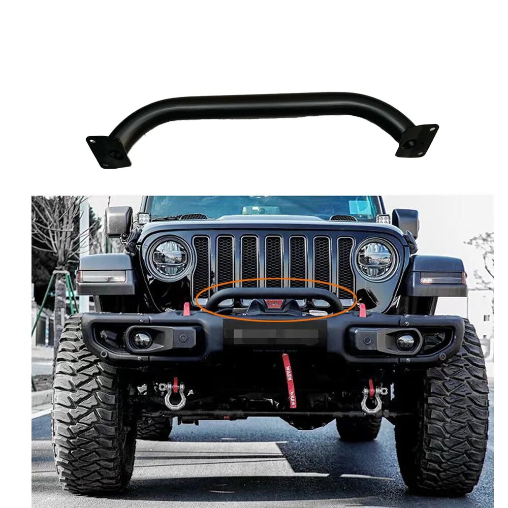 10 юбилей стальной передний бампер бычий бампер N бар подходит для Jeep Wrangler JL 2018 + модифицированные детали для внедорожника аксессуары