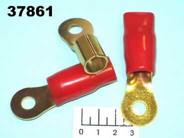 Клемма кольцевая 50/8 gold красная 7-109