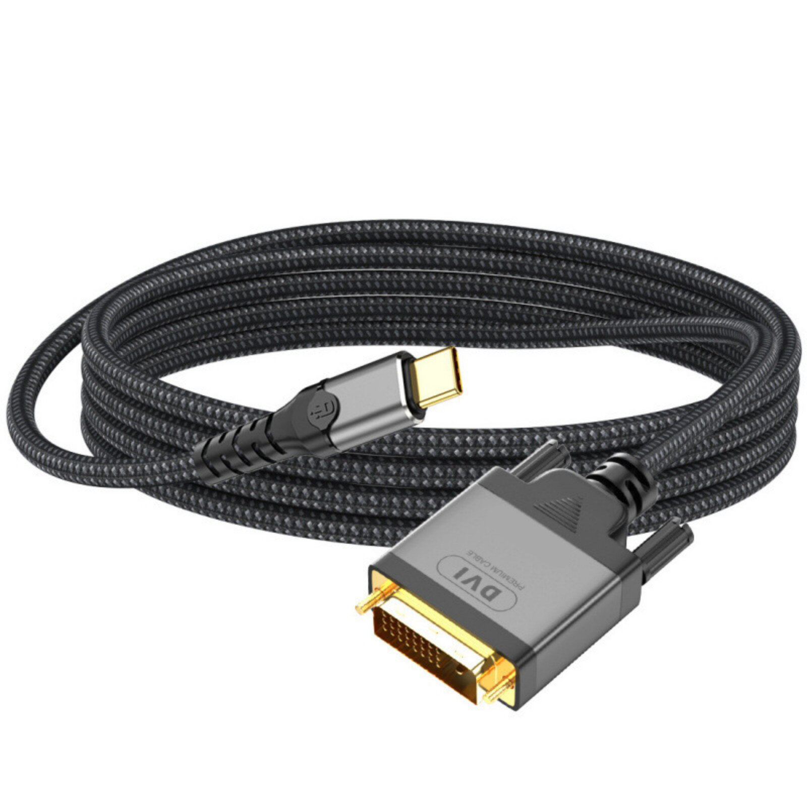 Кабель Type C - DVI 2m c разрешением 1080P емкостью 60 Гц