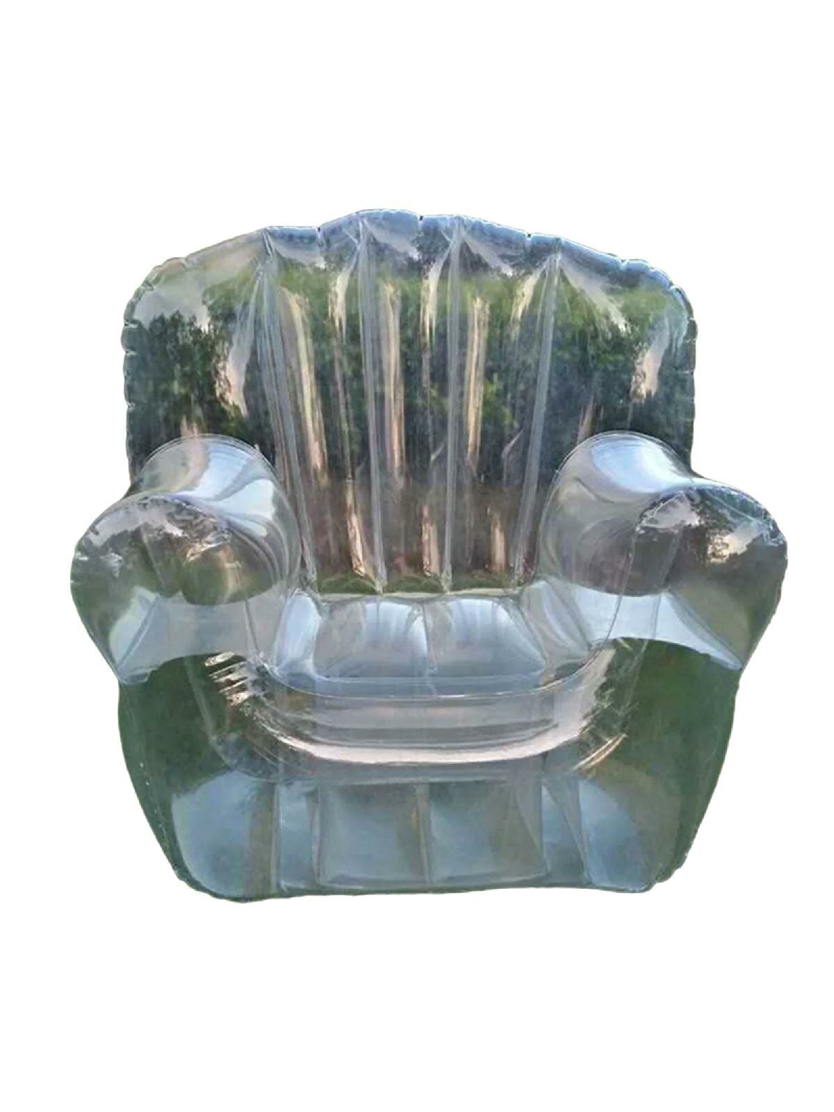 Эргономичный надувной диван с удобной опорой для спины для отдыха у бассейна