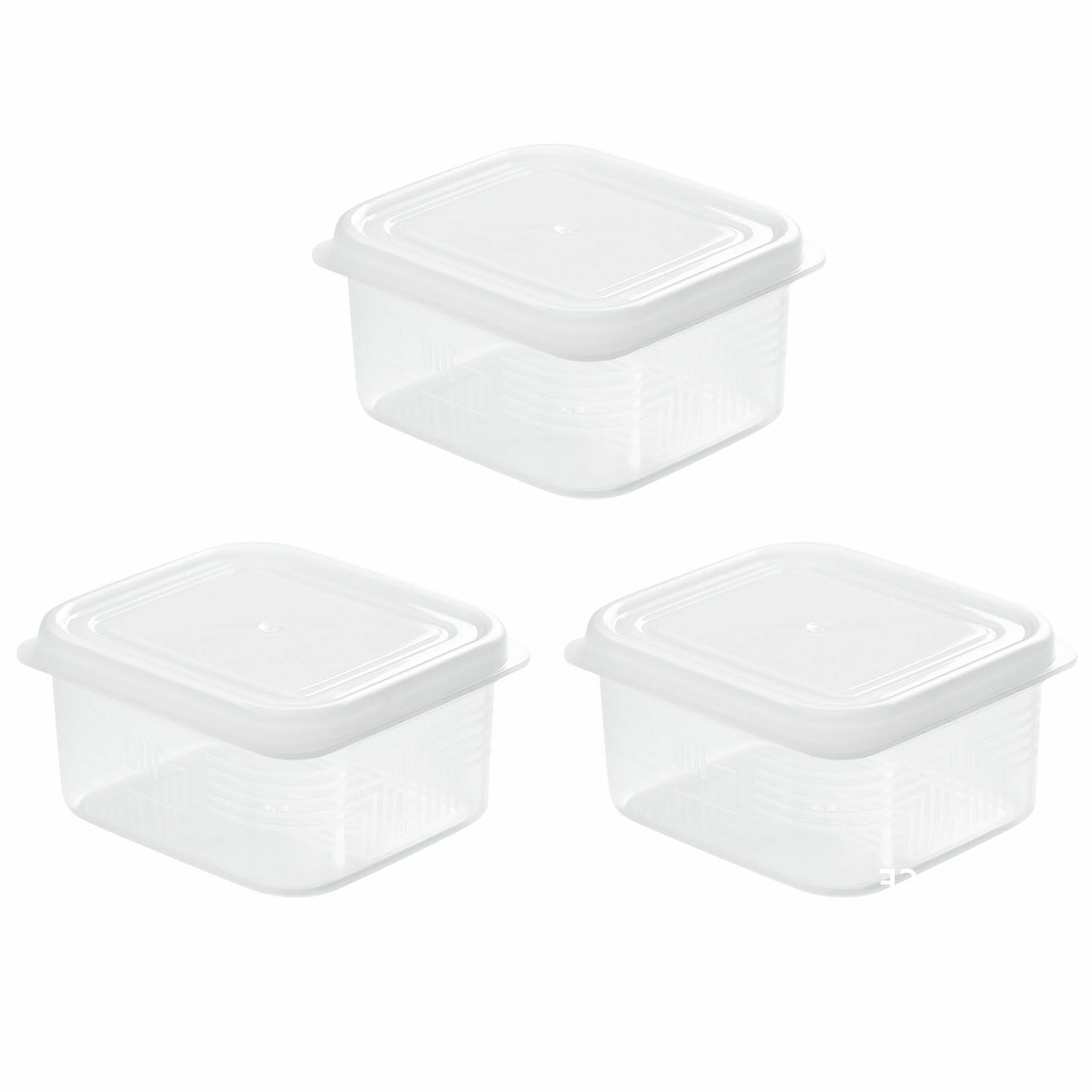 3 упаковки контейнеров для морозильника с крышками для хранения продуктов питания, по 200 мл, повторно используемые, для приготовления, хранения и заморозки