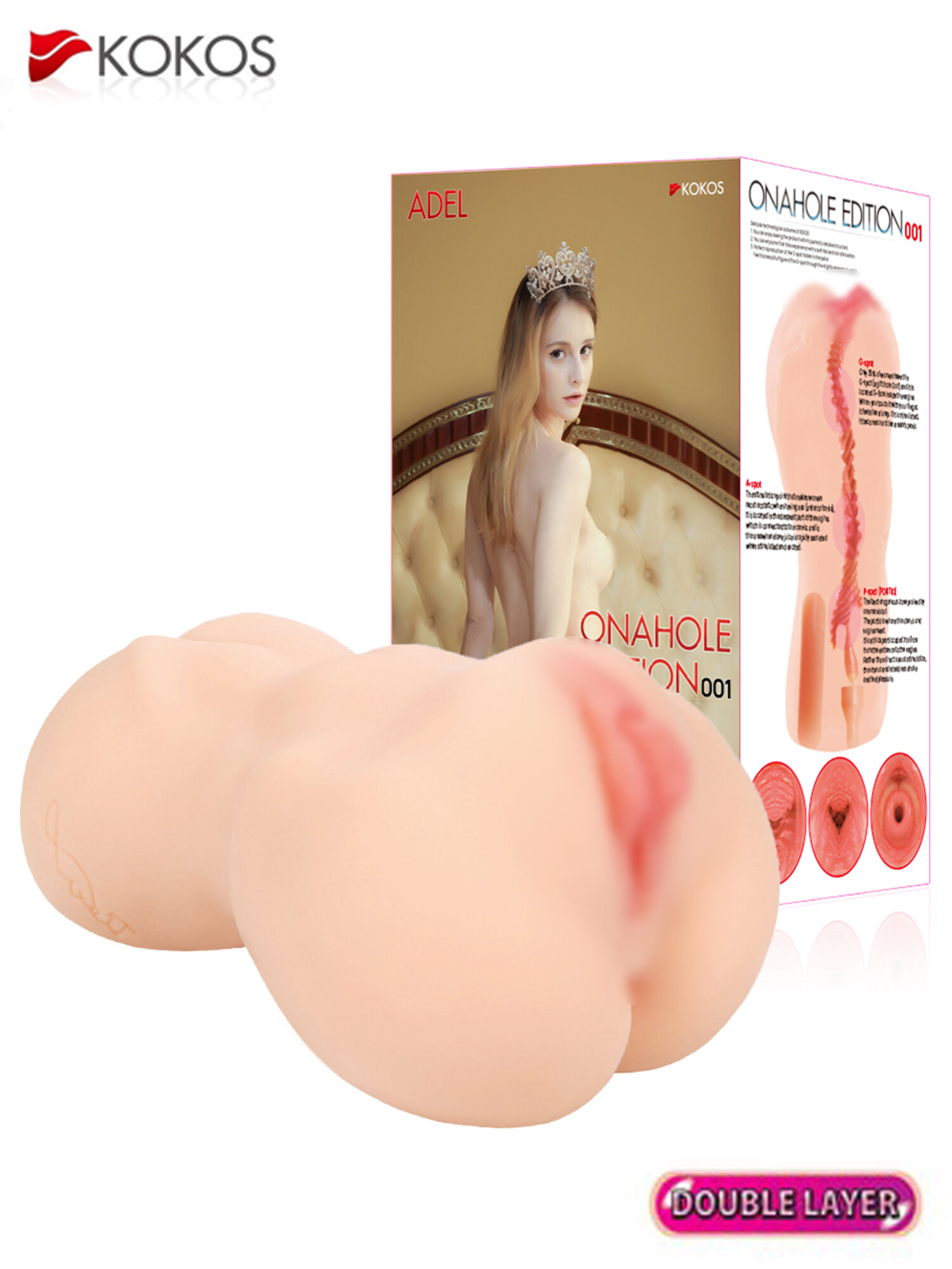 Мастурбатор Kokos OnaHole 001, вагинальный, длина 18см