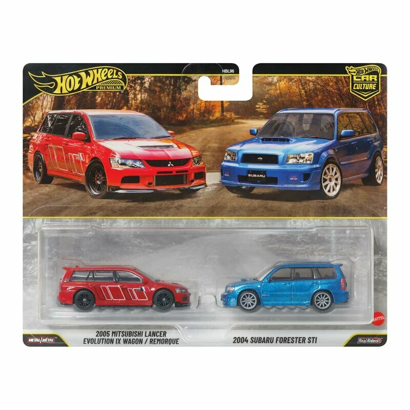 Hot Wheels 2026 U Mitsubishi Lancer и Subaru Impreza Набор из двух моделей для коллекционирования