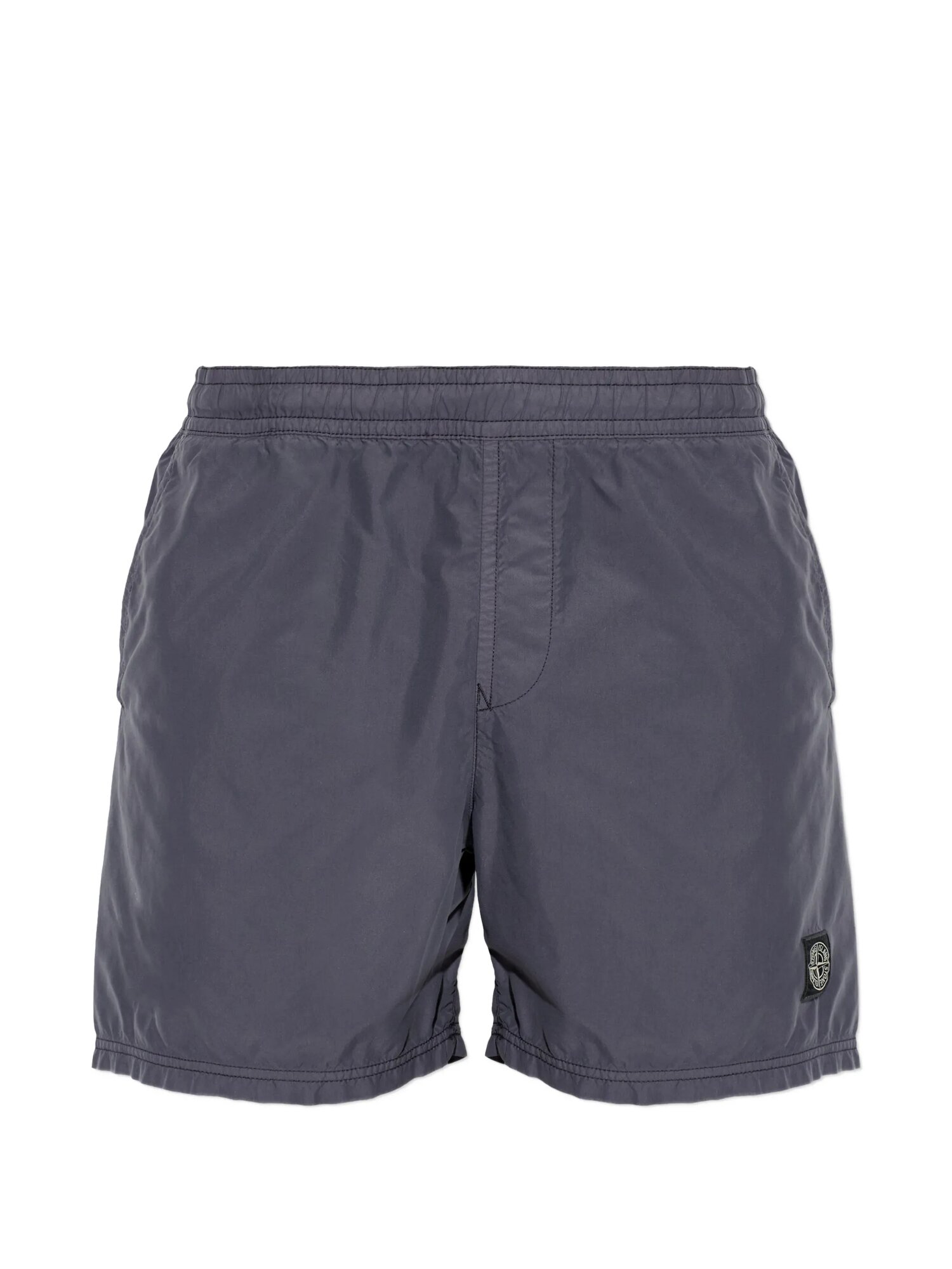 Шорты для плавания Stone Island Drawstring logo swim shorts, размер S, серый — фото 1
