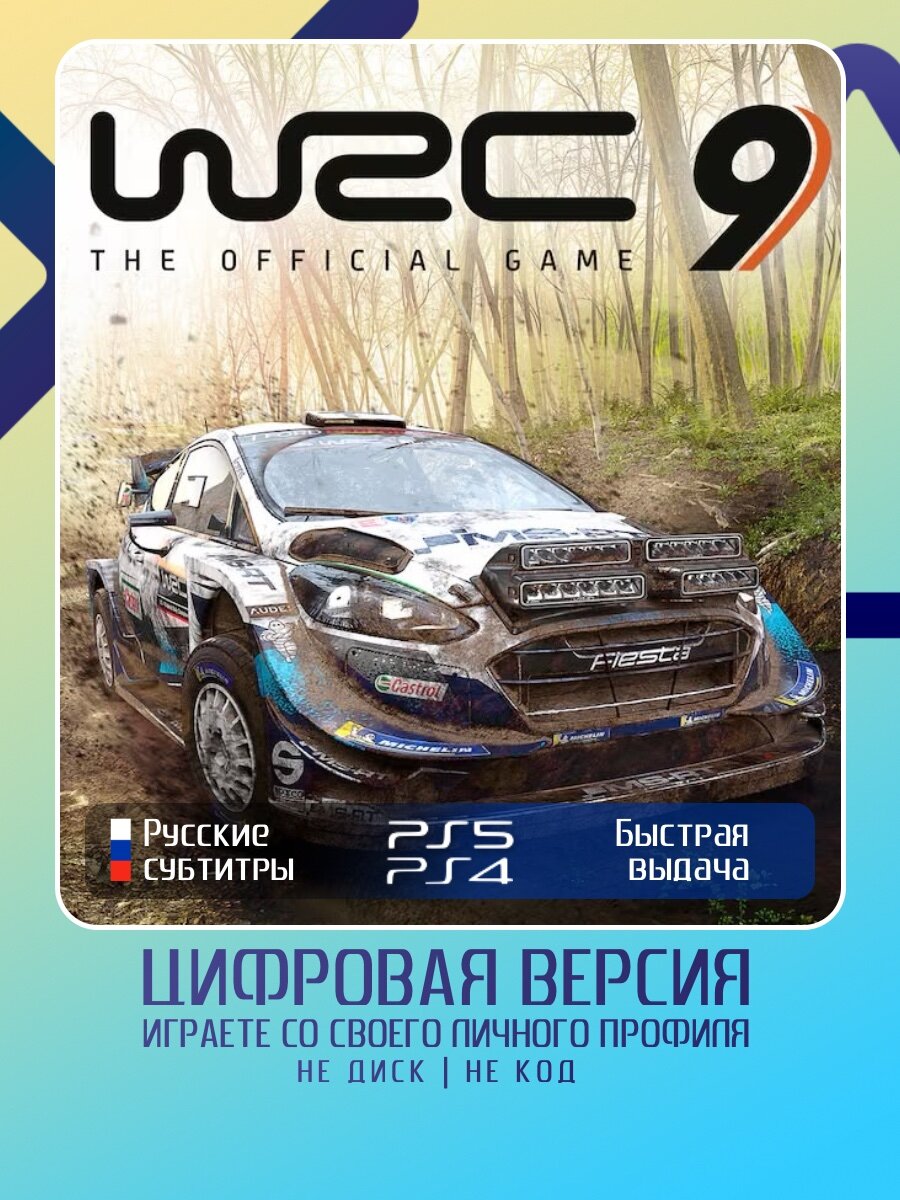 Игра WRC 9 FIA World Rally Championship (Standard Edition) для PlayStation 4/5 (PS4/PS5)