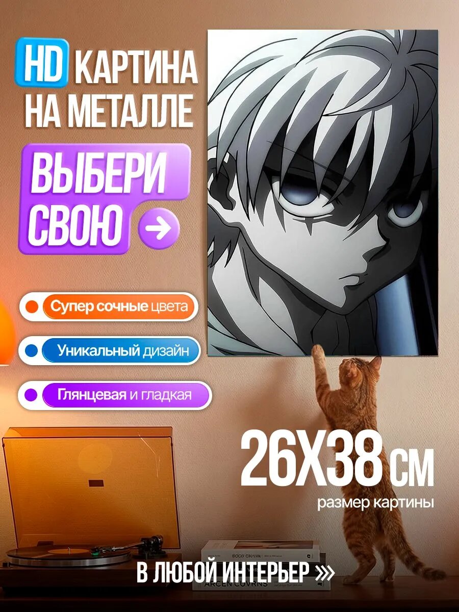 Картина на HD металле Киллуа Золдик из Hunter x Hunter