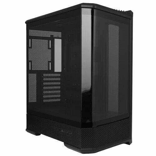 D400 black / Корпус без блока питания Case JONSBO D400, Midi-Tower, TG, no fan, 2xUSB-A 3.0 + 1xUSB-
