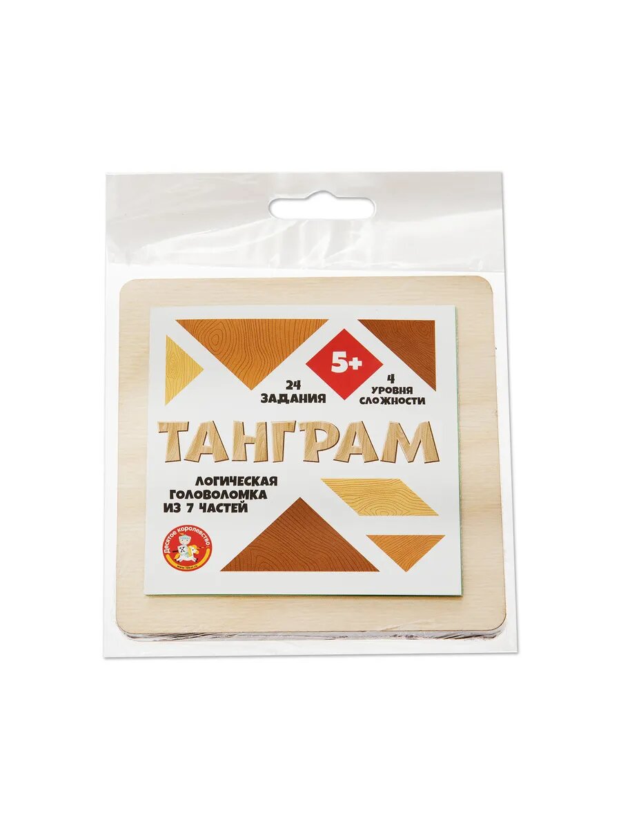 Игра головоломка деревянная "Танграм" (мал)