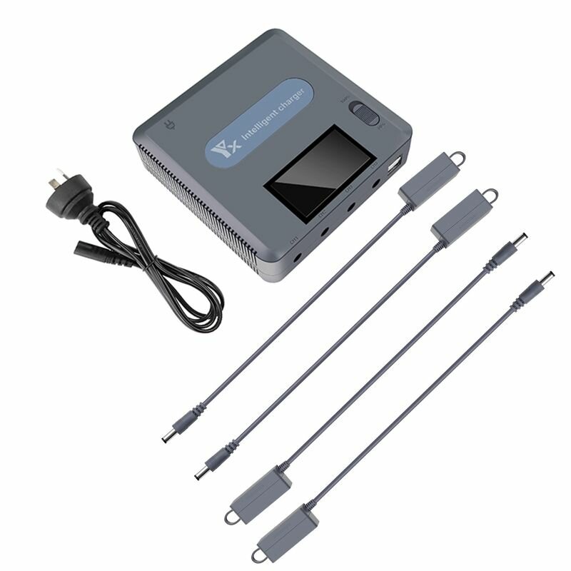 (1 комплект) DJI Mavic 3 Digital Charger 4 Way Battery Manager - Штекеры австралийского стандарта