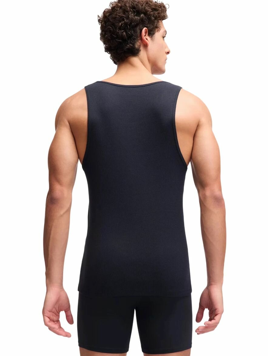 Майка спортивная Under Armour PERFORMANCE COTTON UNDERSHIRT - SOLID FITTED TANK 2PK, 2 шт., размер XL, черный — фото 1