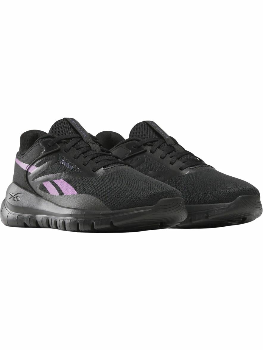 Кроссовки Reebok Flex Point Trainer W, полнота F, размер 6 US, черный/фиолетовый — фото 1