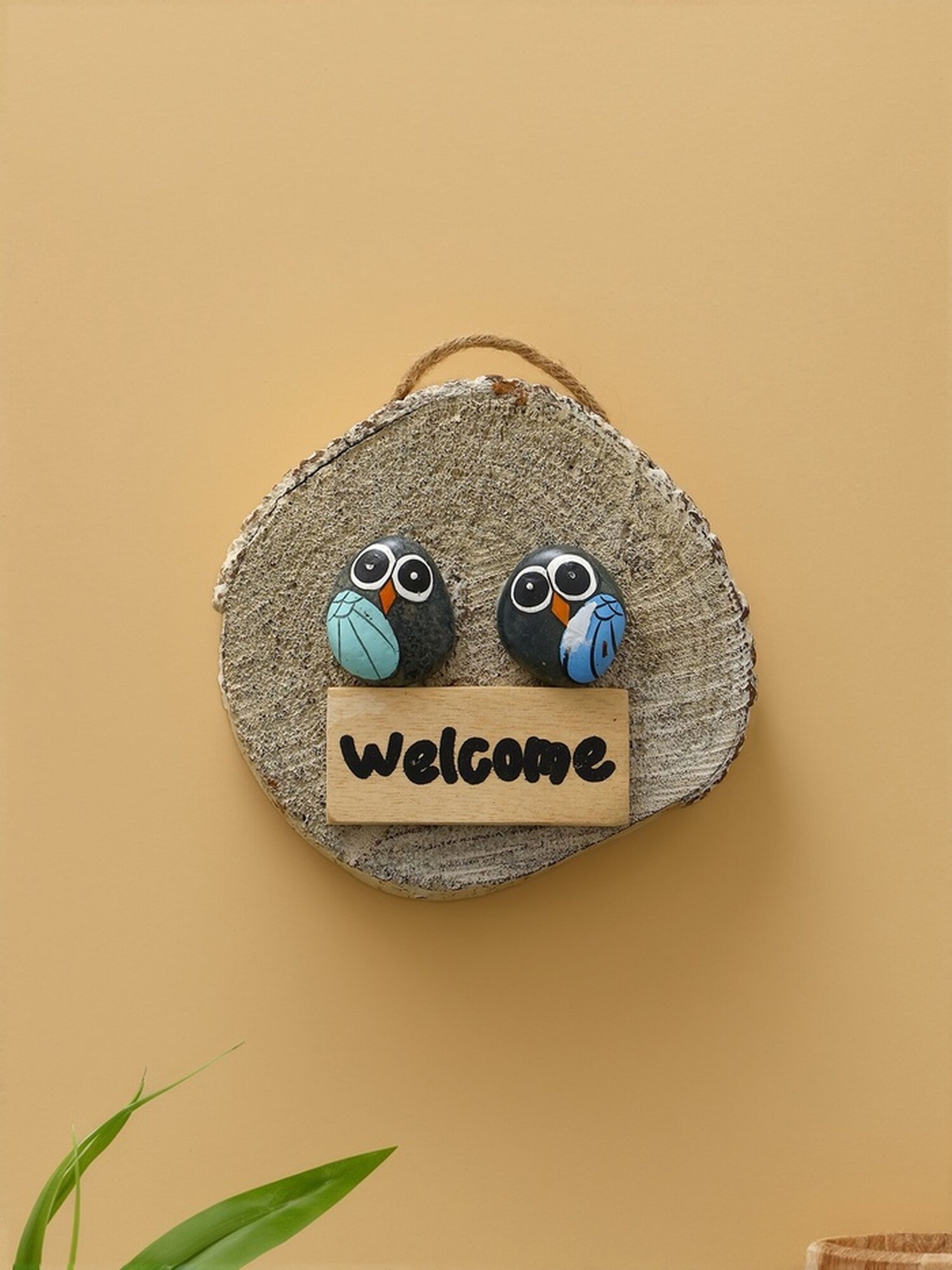 Панно WELCOME, анималистическое, дерево, цвет серый, 15 x 3 x 15 см