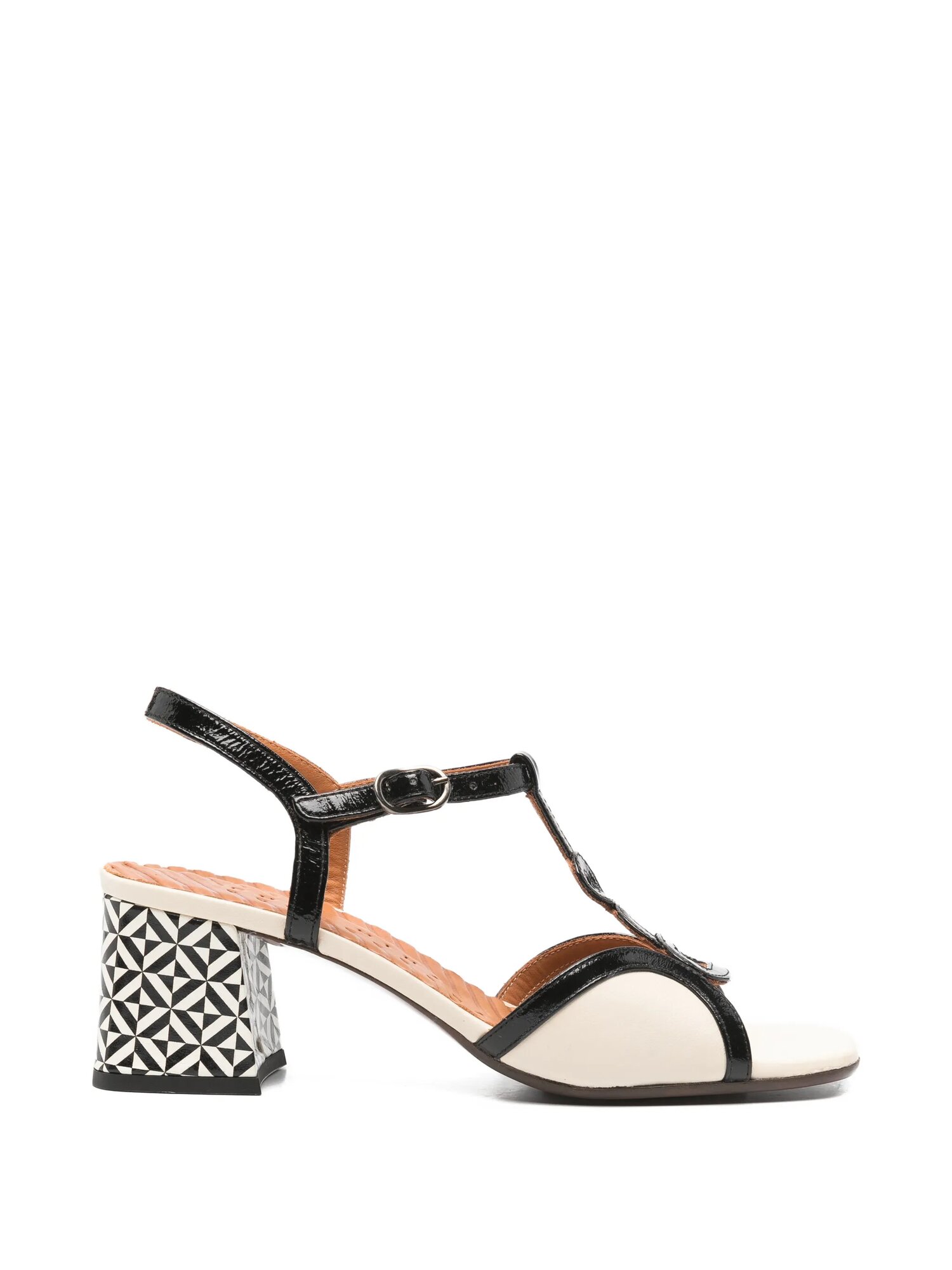 Босоножки T-strap patterned sandals
