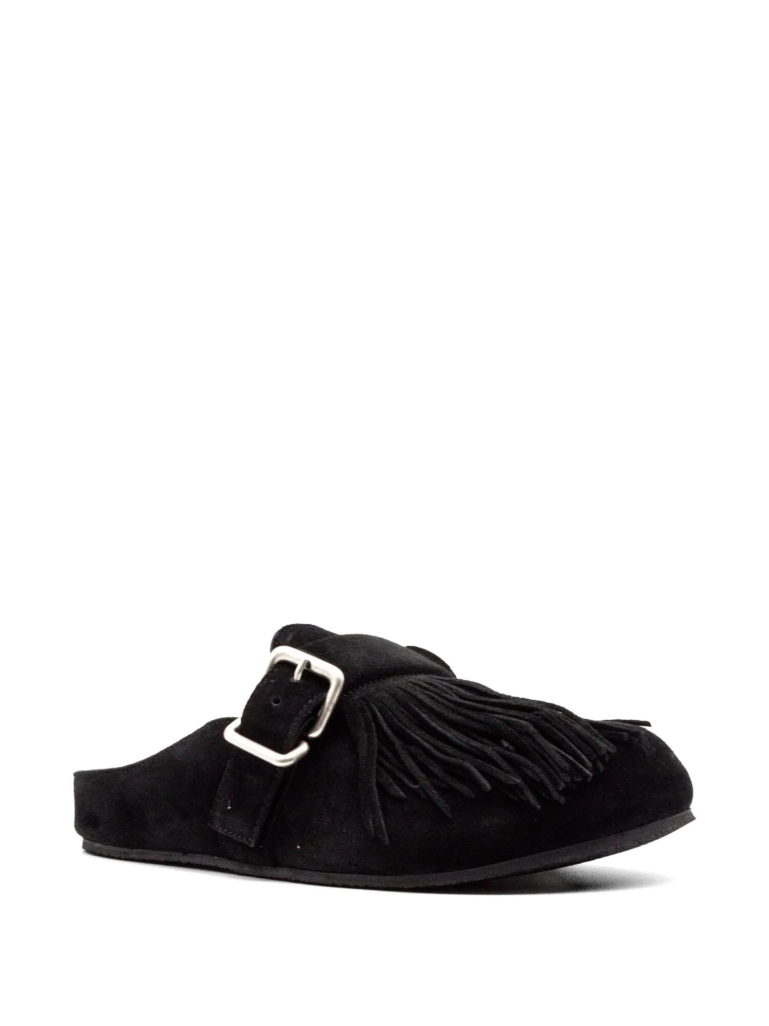 Мюли Vic Matie Fringed buckle mules, размер 39, black/black — фото 1