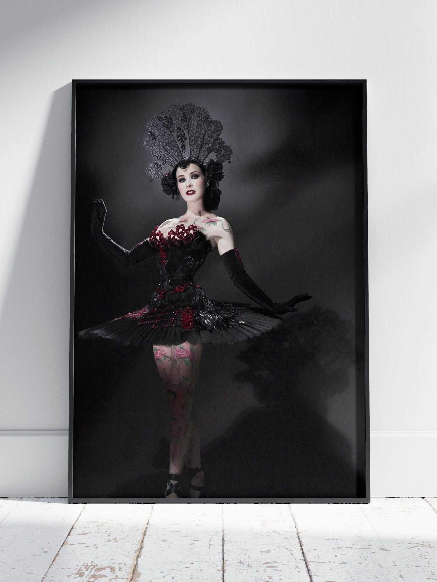 Плакат на стену для интерьера Дита фон Тиз (Dita Von Teese 18) - Постер по модели, бренду и моде формата A4 (21x30 см)