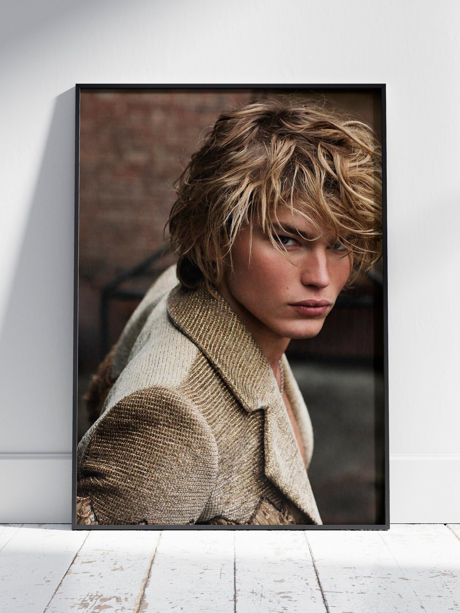 Плакат на стену для интерьера Джордан Барретт (Jordan Barrett 6) - Постер по модели, бренду и моде формата A4 (21x30 см)
