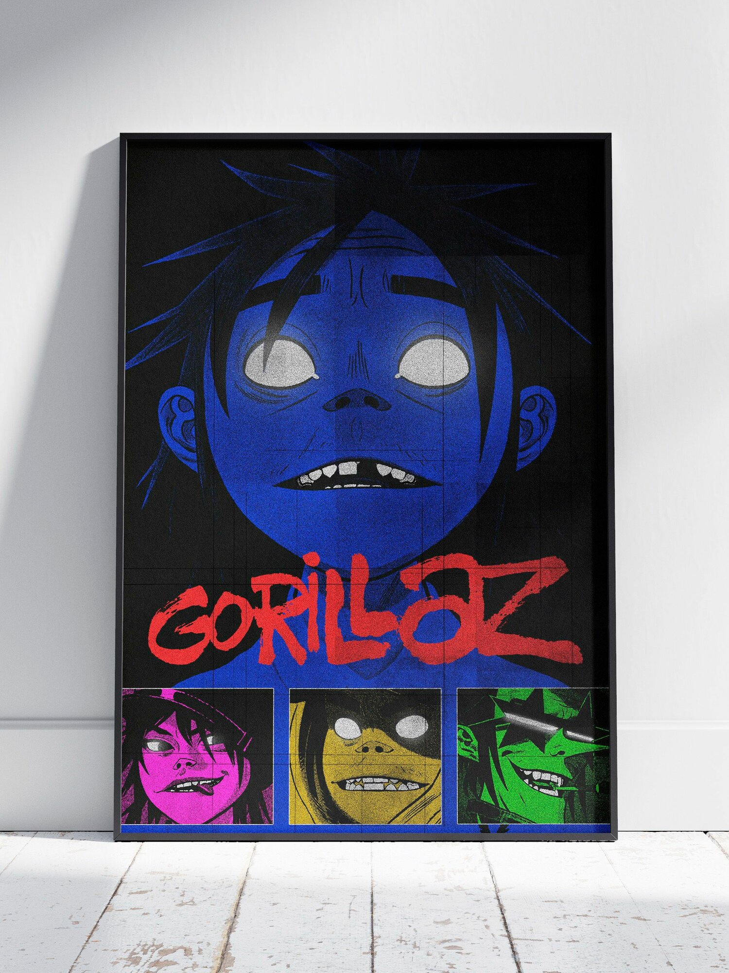 Плакат на стену для интерьера Горилаз (Gorillaz 6) - Постер по музыке и артисту формата A4 (21x30 см)