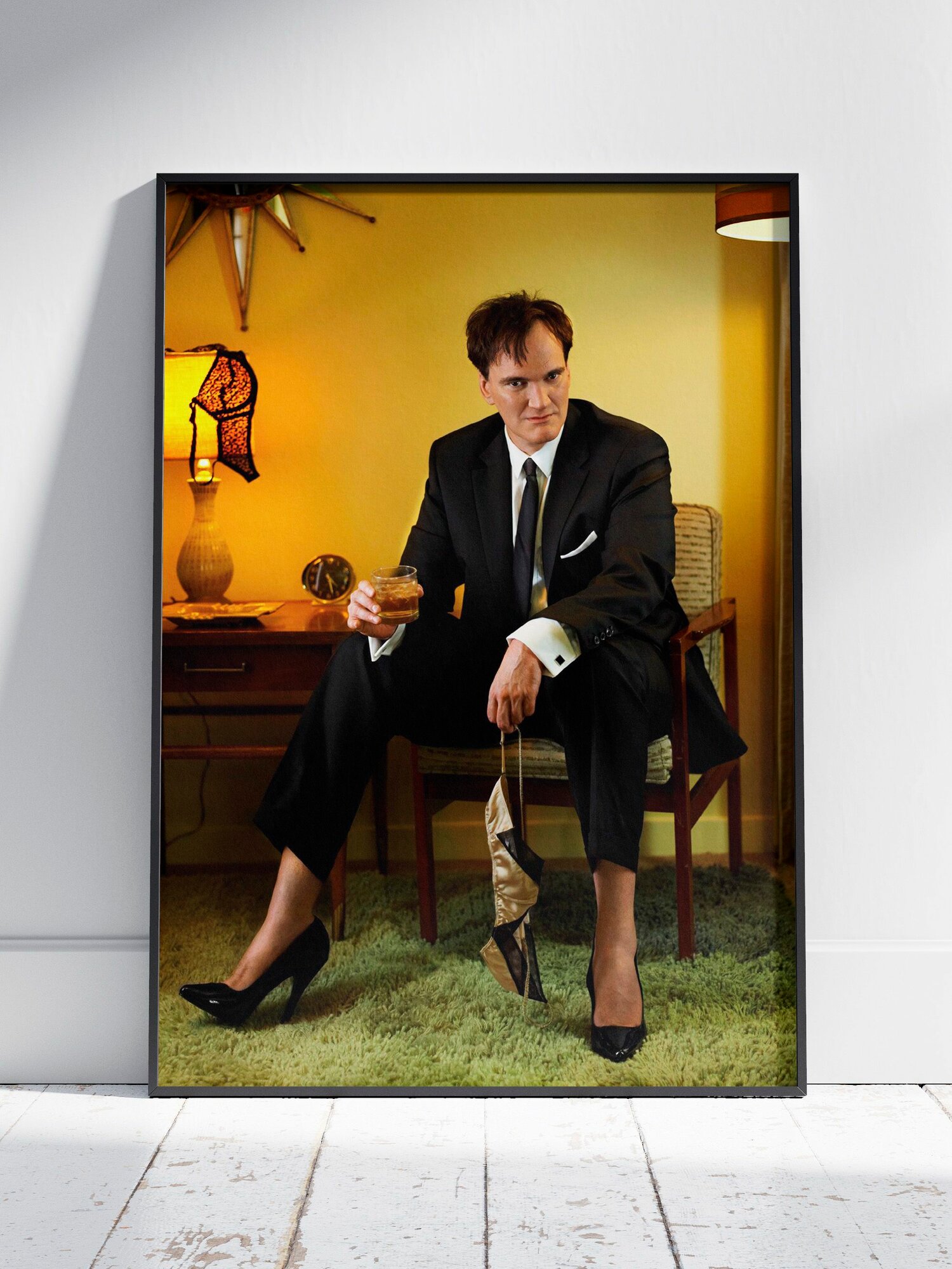 Плакат на стену для интерьера Квентин Тарантино (Quentin Tarantino 6) - Постер по актеру и режиссеру кино, фильма формата A4 (21x30 см)