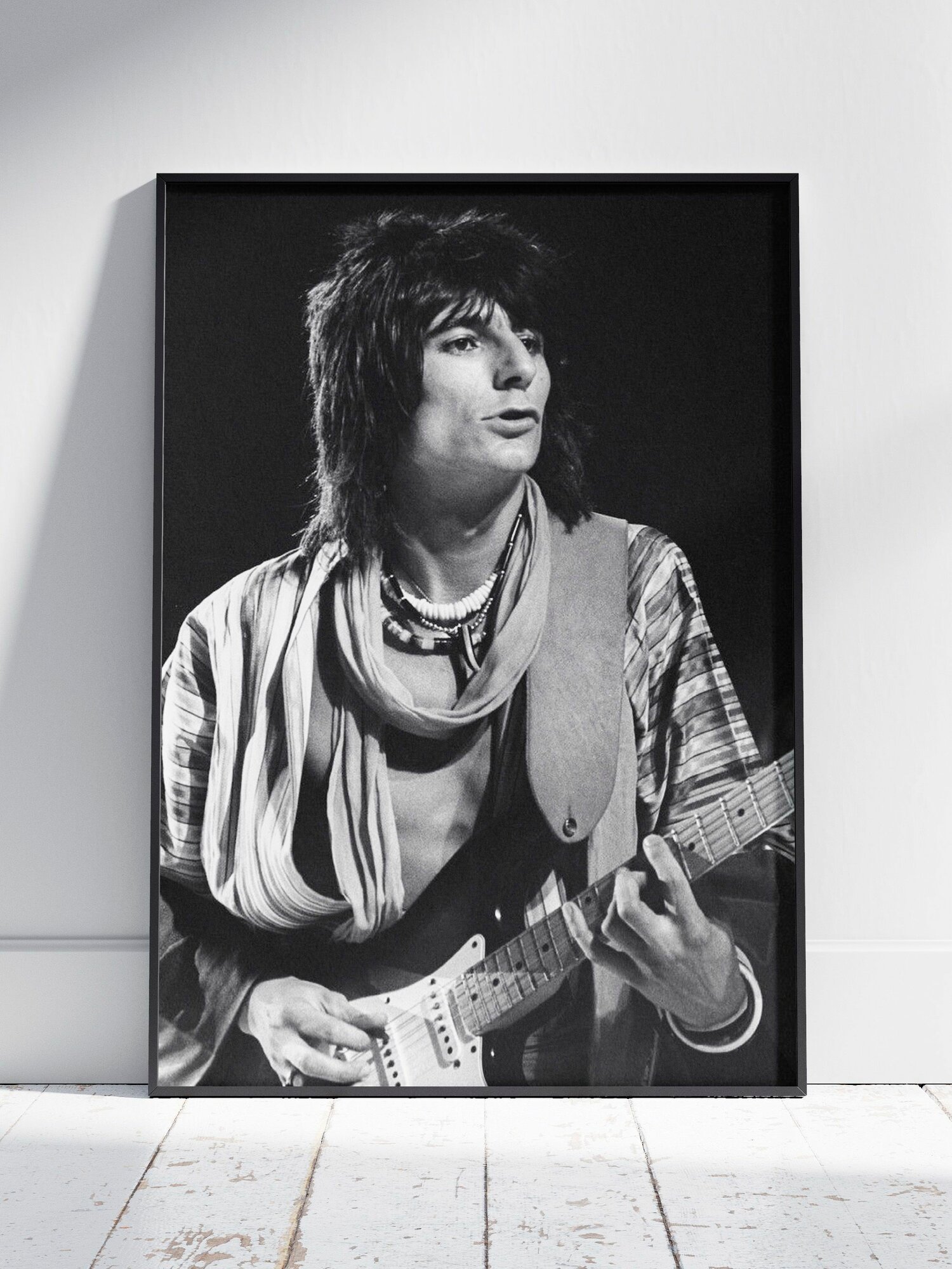 Плакат на стену для интерьера Роллинг Стоунз (Ронни Вуд - Ronnie Wood 2) - Постер по музыке и артисту формата A4 (21x30 см)