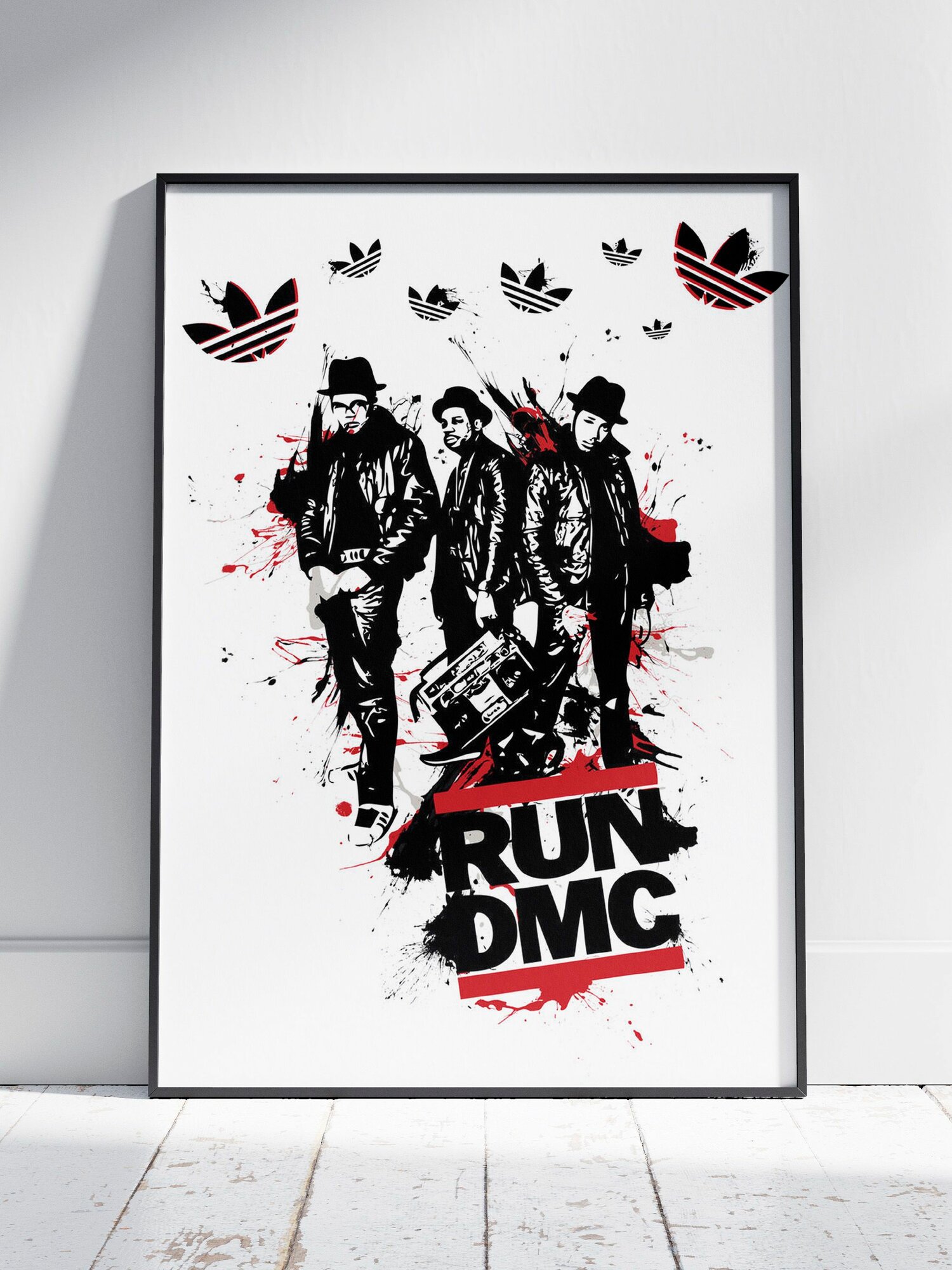 Плакат на стену для интерьера Ран ДМС (Run DMC 9) - Постер по музыке и артисту формата A4 (21x30 см)