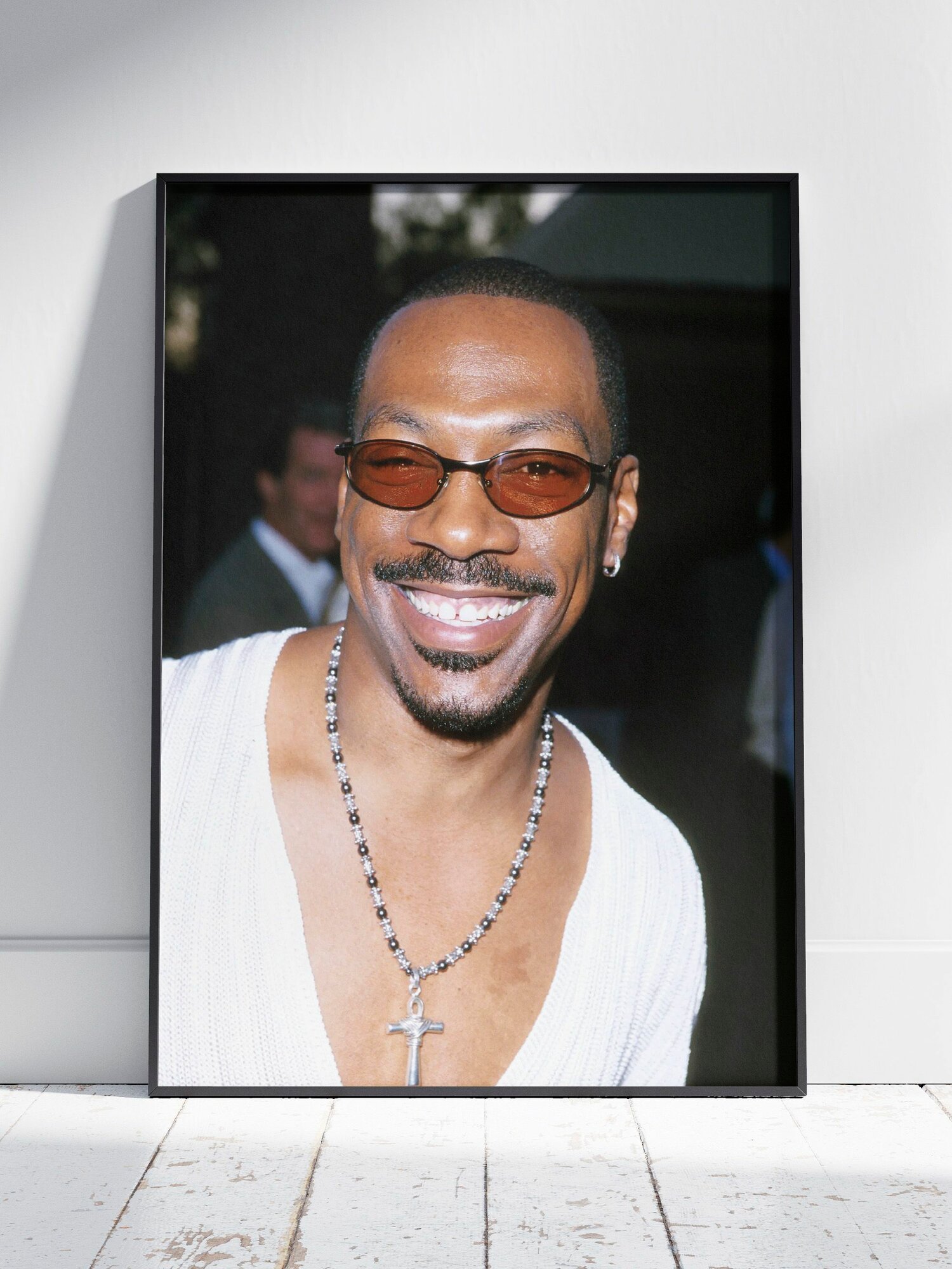 Плакат на стену для интерьера Эдди Мёрфи (Eddie Murphy 30) - Постер по актеру фильма, кино, сериала формата A4 (21x30 см)
