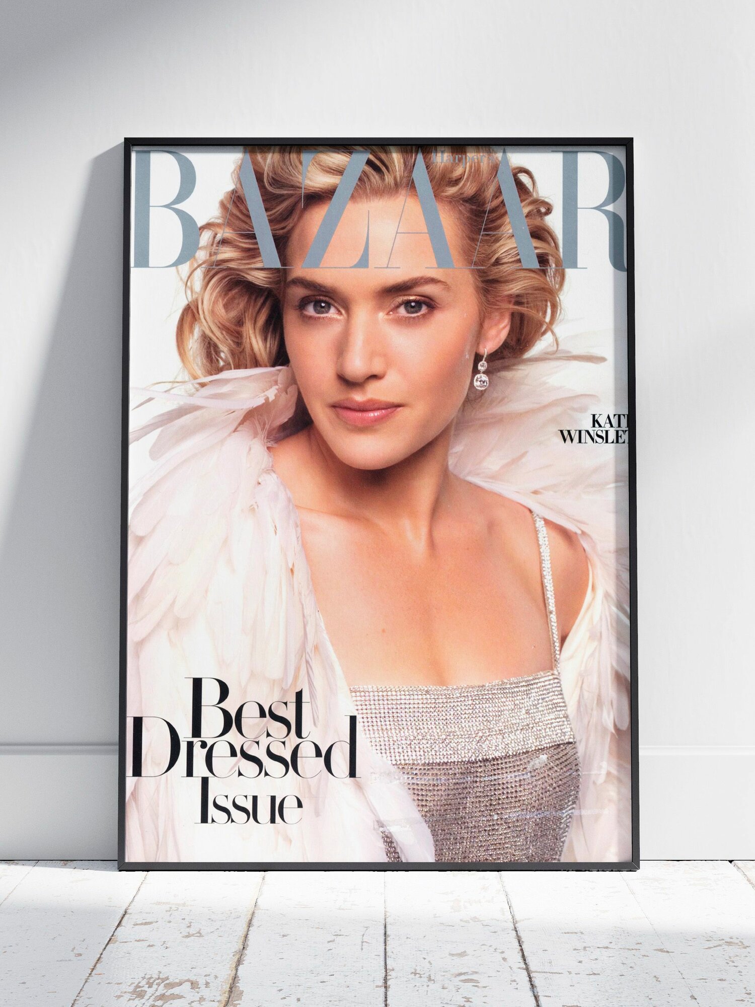 Плакат на стену для интерьера Кейт Уинслет (Kate Winslet 30) - Постер по актеру фильма, кино, сериала формата A4 (21x30 см)