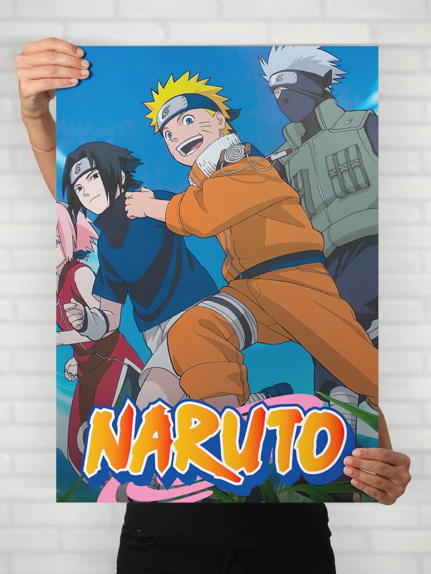 Плакат на стену для интерьера Наруто Ураганные Хроники (Naruto 51) - Постер по аниме и японской анимации формата A2 (42x61 см)