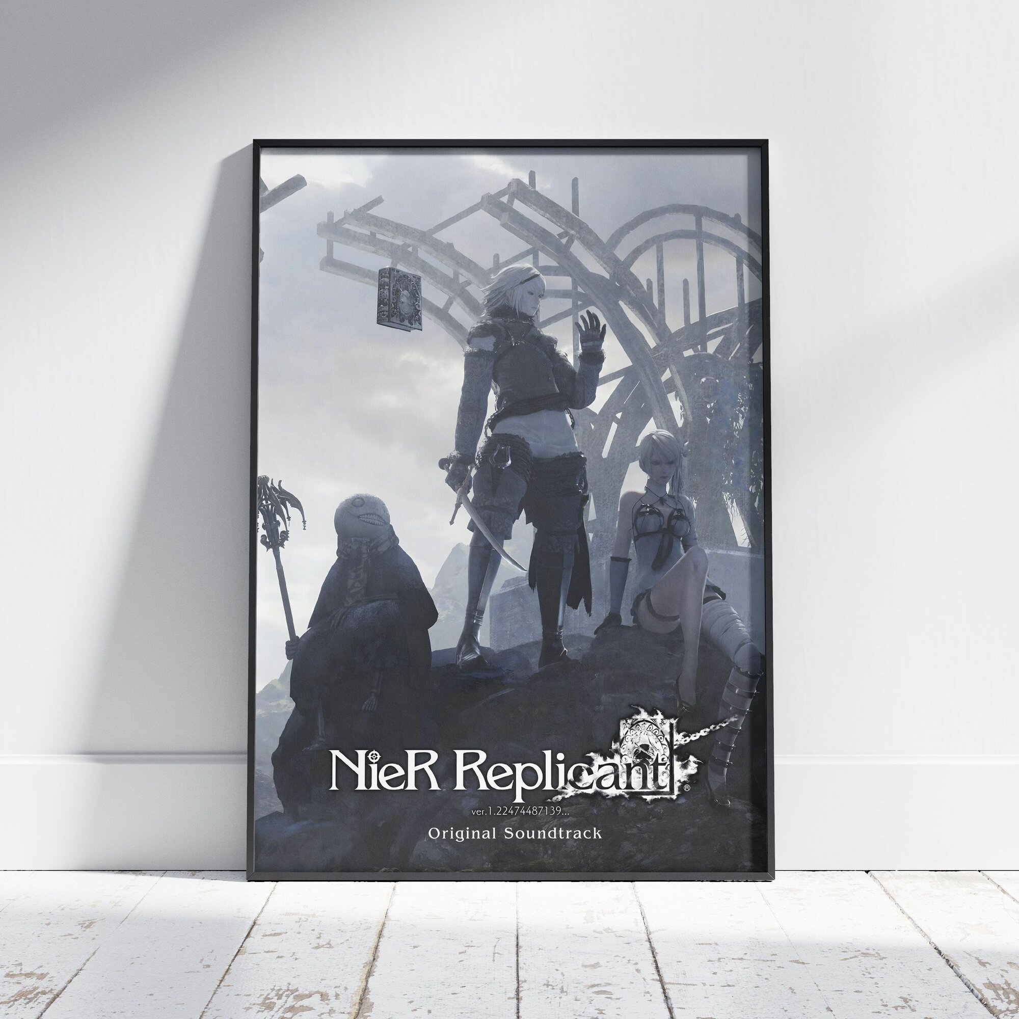 Плакат на стену для интерьера Ниер Репликант (Общее 2) - Постер по игре NieR RepliCant формата А3 (30x42 см)