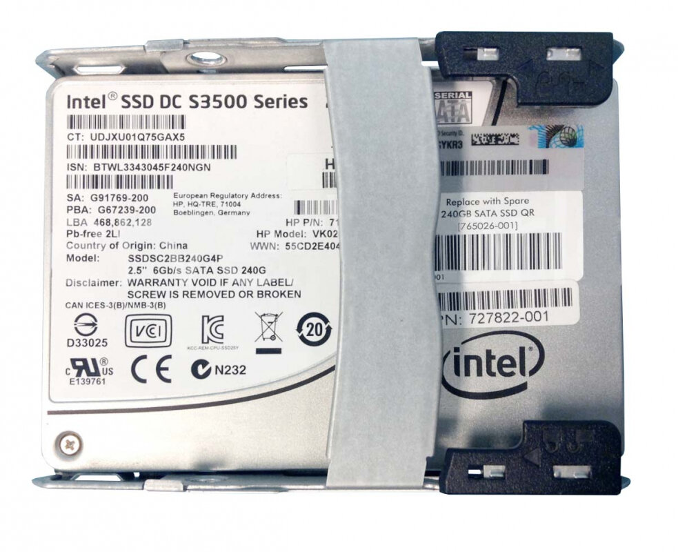 Жесткий диск HP 765026-001 240Gb SATAIII 2,5" SSD