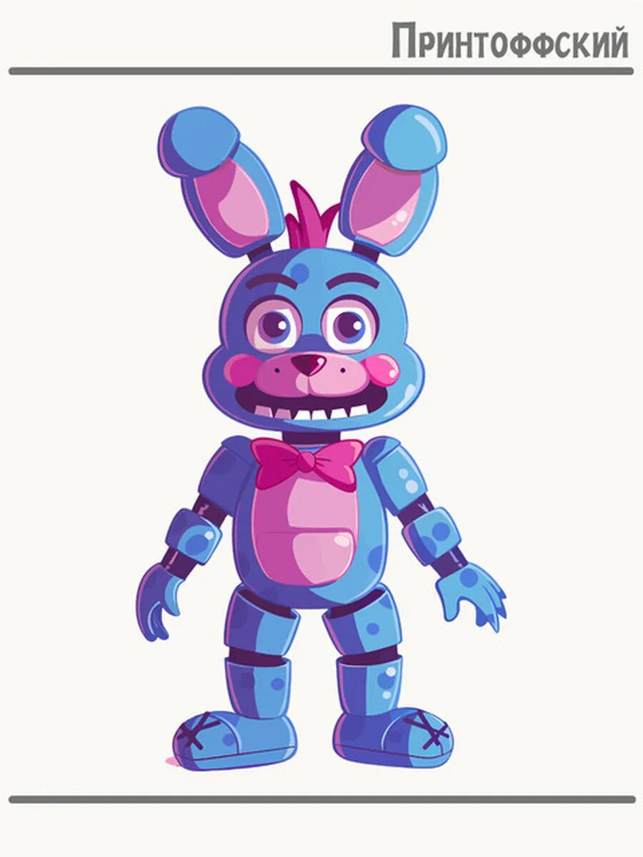 Термонаклейка для одежды и аксессуаров DTF-печать Five Nights at Freddy’s