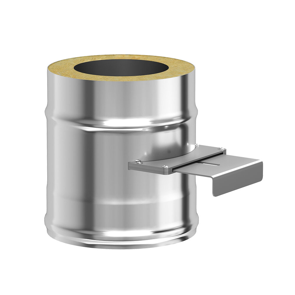 Сэндвич-шибер задвижка (AISI 430/0,8мм) L-0,2м (150x250, 1.31)